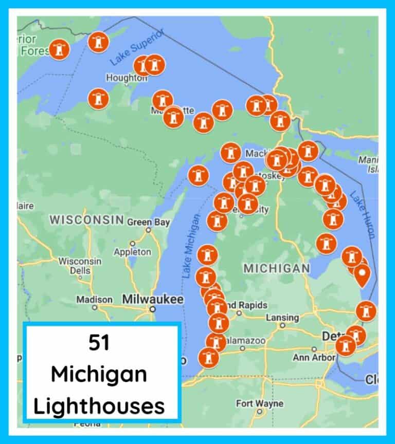 Michigan Lighthouses: 2025 Guide with MAP - My Michigan Beach and Travel
