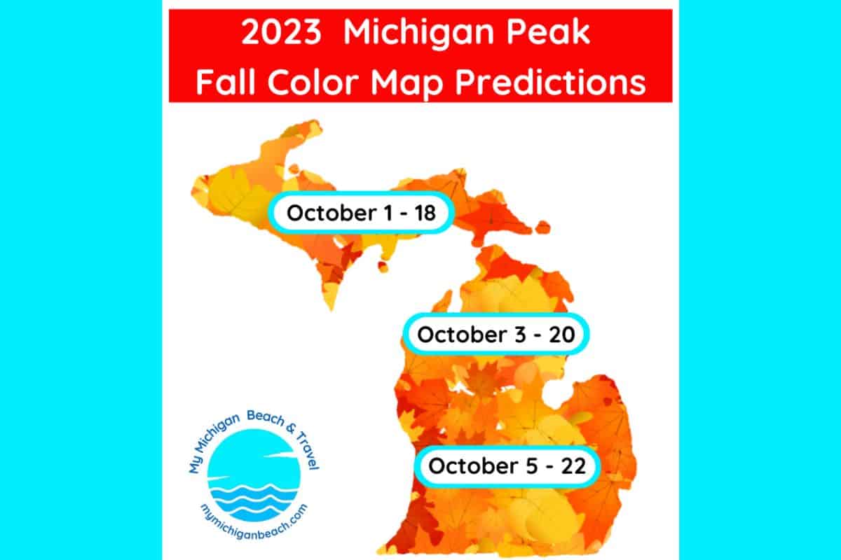 2023 Michigan Fall Colors MAP When To See Michigan Fall Color Change