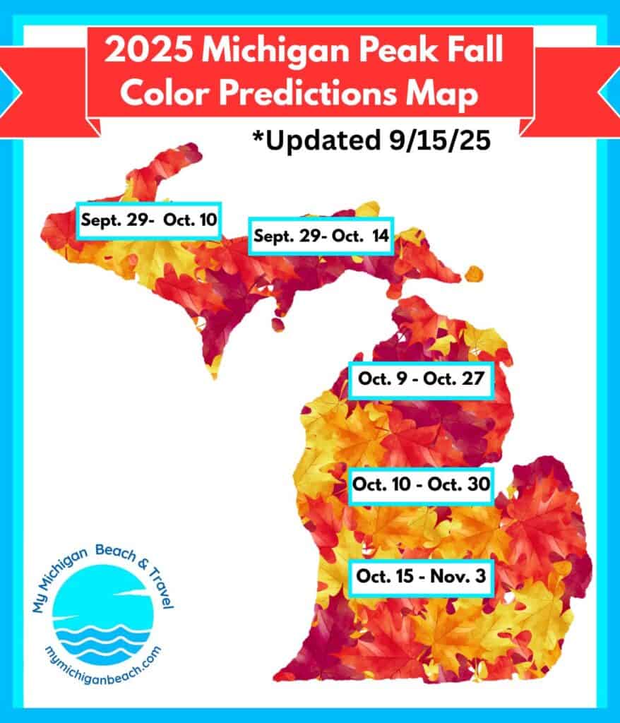 Michigan Fall Color Map & Peak 2025 Guide: Best Drives & Dates | My ...